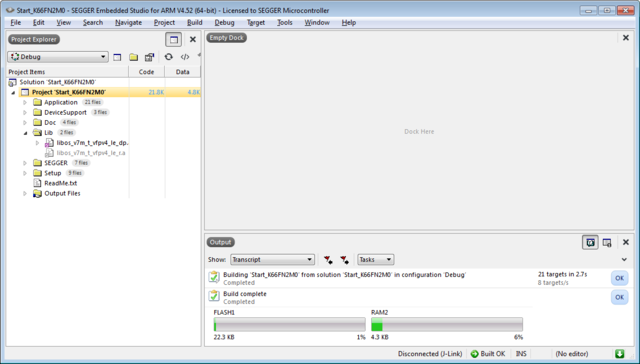 Source code project - SEGGER Knowledge Base