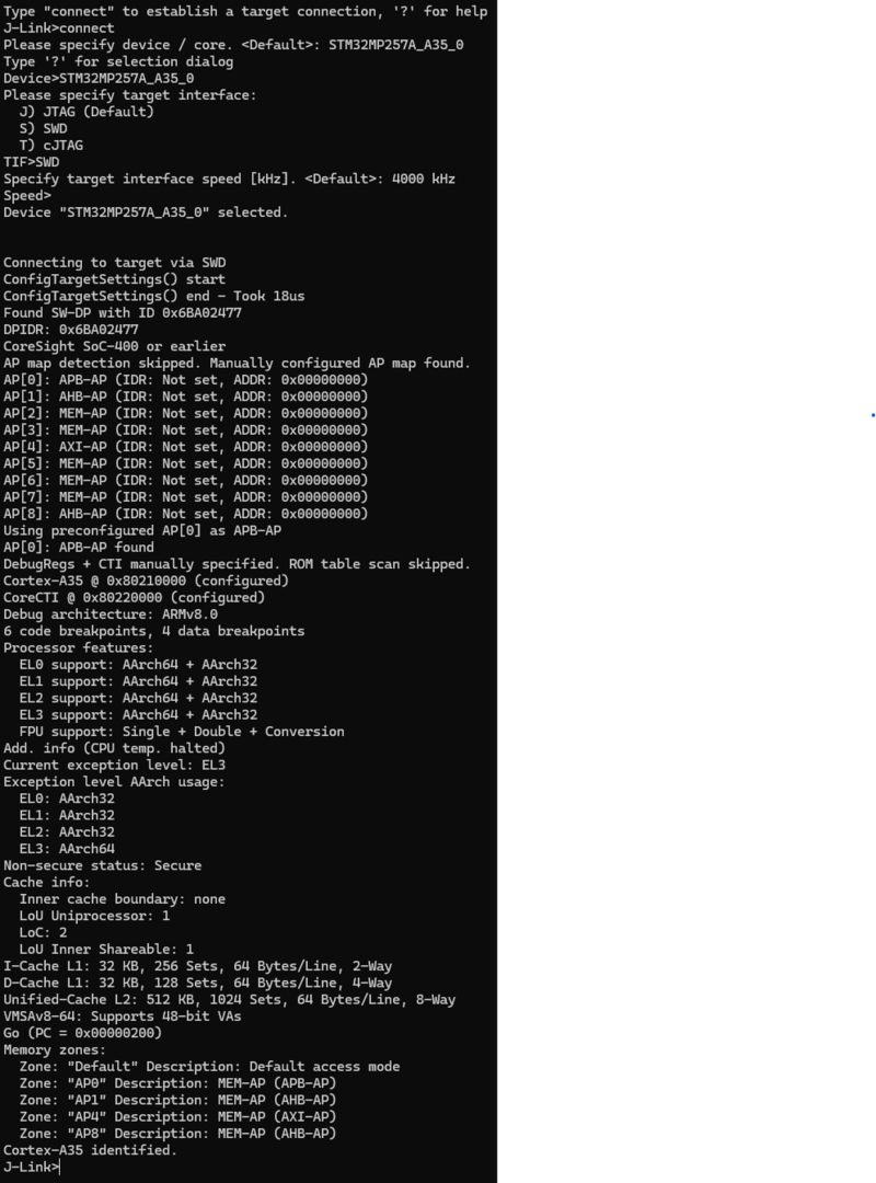 ST STM32MP257F-EV1 - SEGGER Knowledge Base