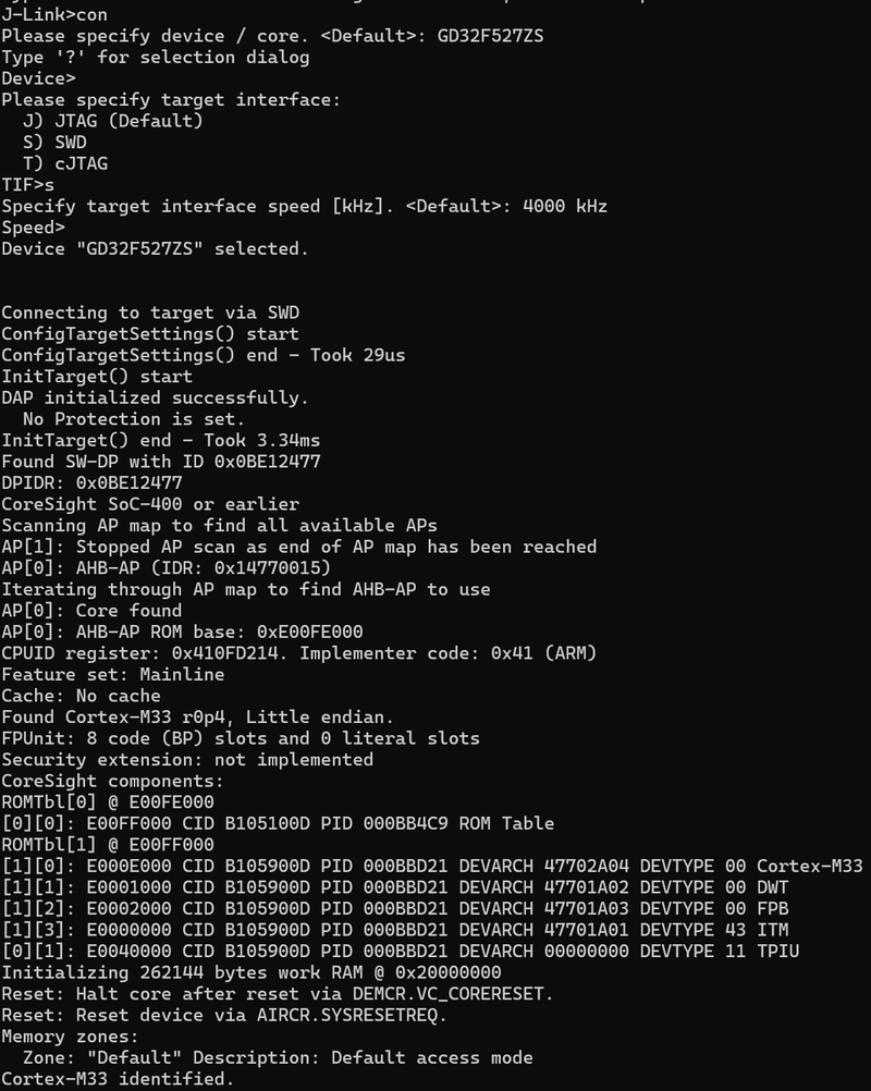 GigaDevice GD32F527I-EVAL - SEGGER Knowledge Base