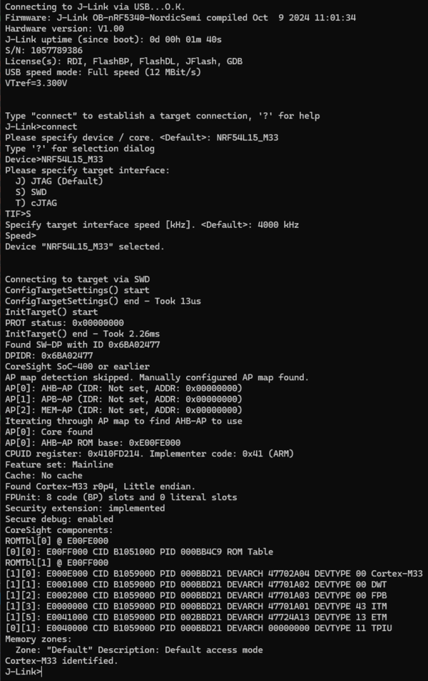 Nordic nRF54L15-PDK - SEGGER Knowledge Base