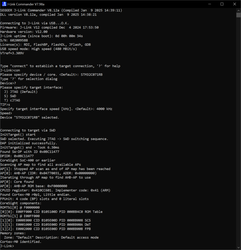 ST NUCLEO-C071RB - SEGGER Knowledge Base