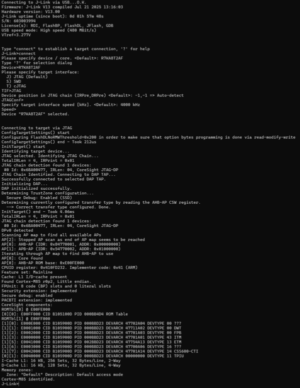 Renesas MCB-RA8T2 - SEGGER Knowledge Base