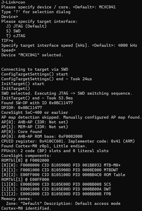 NXP FRDM-MCXC041 - SEGGER Knowledge Base