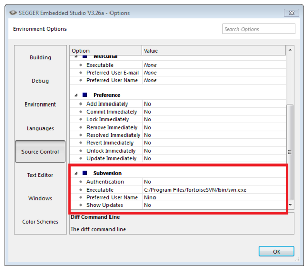 VCS Configuration - SEGGER Knowledge Base