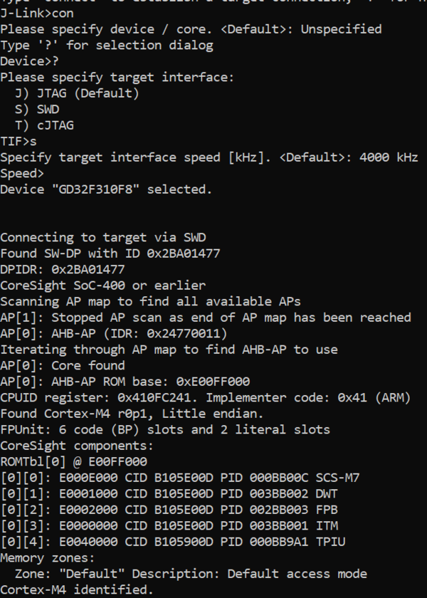 GigaDevice GD32F310F-START - SEGGER Knowledge Base
