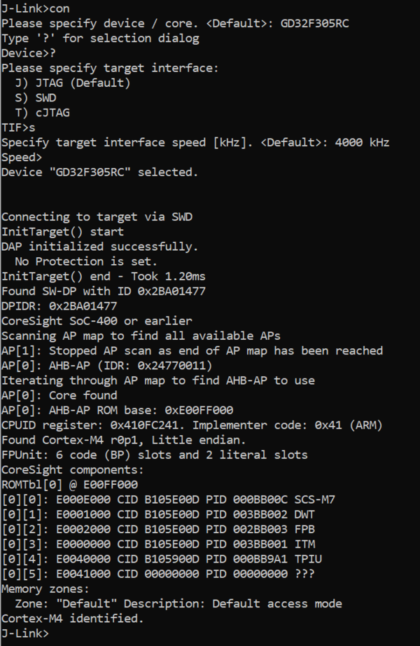 GigaDevice GD32305R-START - SEGGER Knowledge Base