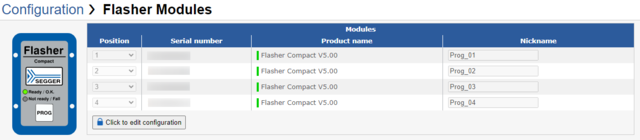Flasher Hub - Module Configuration - SEGGER Knowledge Base
