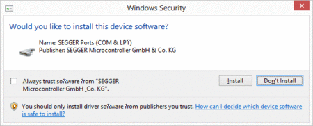 Windows CDC Driver Installation - SEGGER Knowledge Base