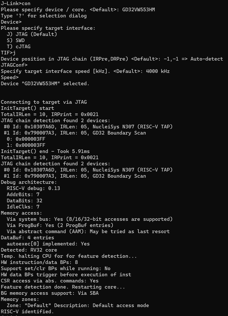 GigaDevice GD32VW553H-EVAL - SEGGER Knowledge Base