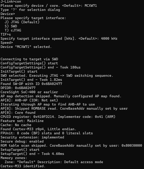NXP X-FRDM-MCX W7x - SEGGER Knowledge Base