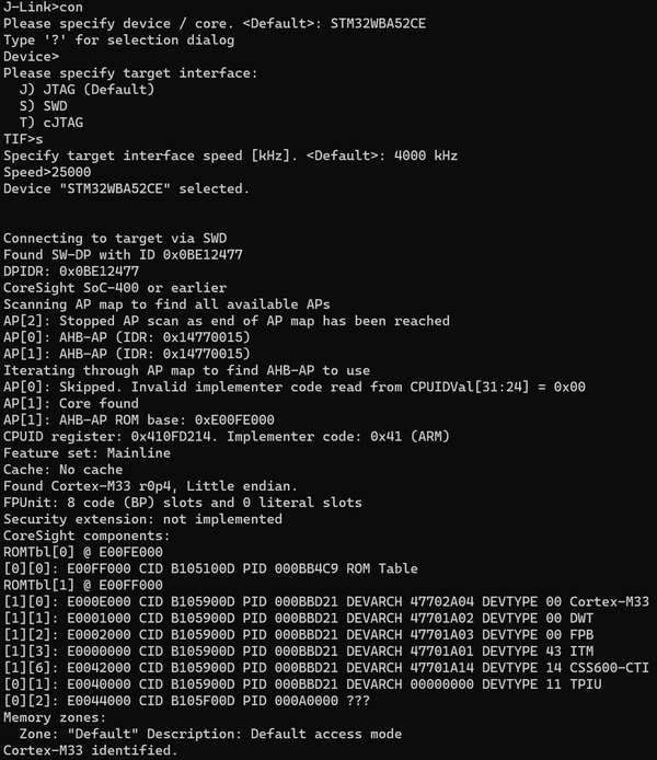 ST NUCLEO-WBA52CG - SEGGER Knowledge Base