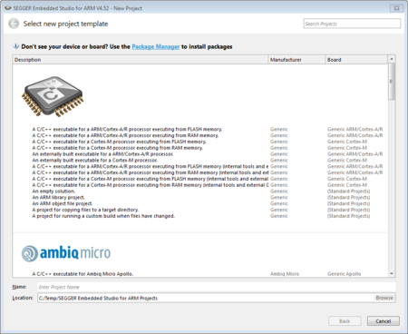 Use an external Toolchain with Embedded Studio - SEGGER Knowledge Base