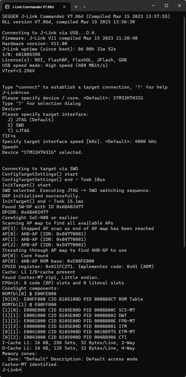 STM32H743I-EVAL - SEGGER Knowledge Base